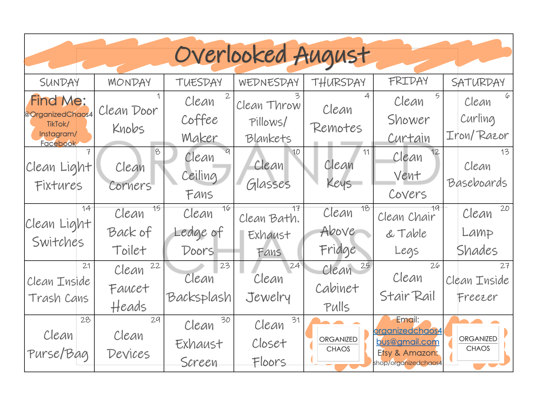 Overlooked August – Organized Chaos