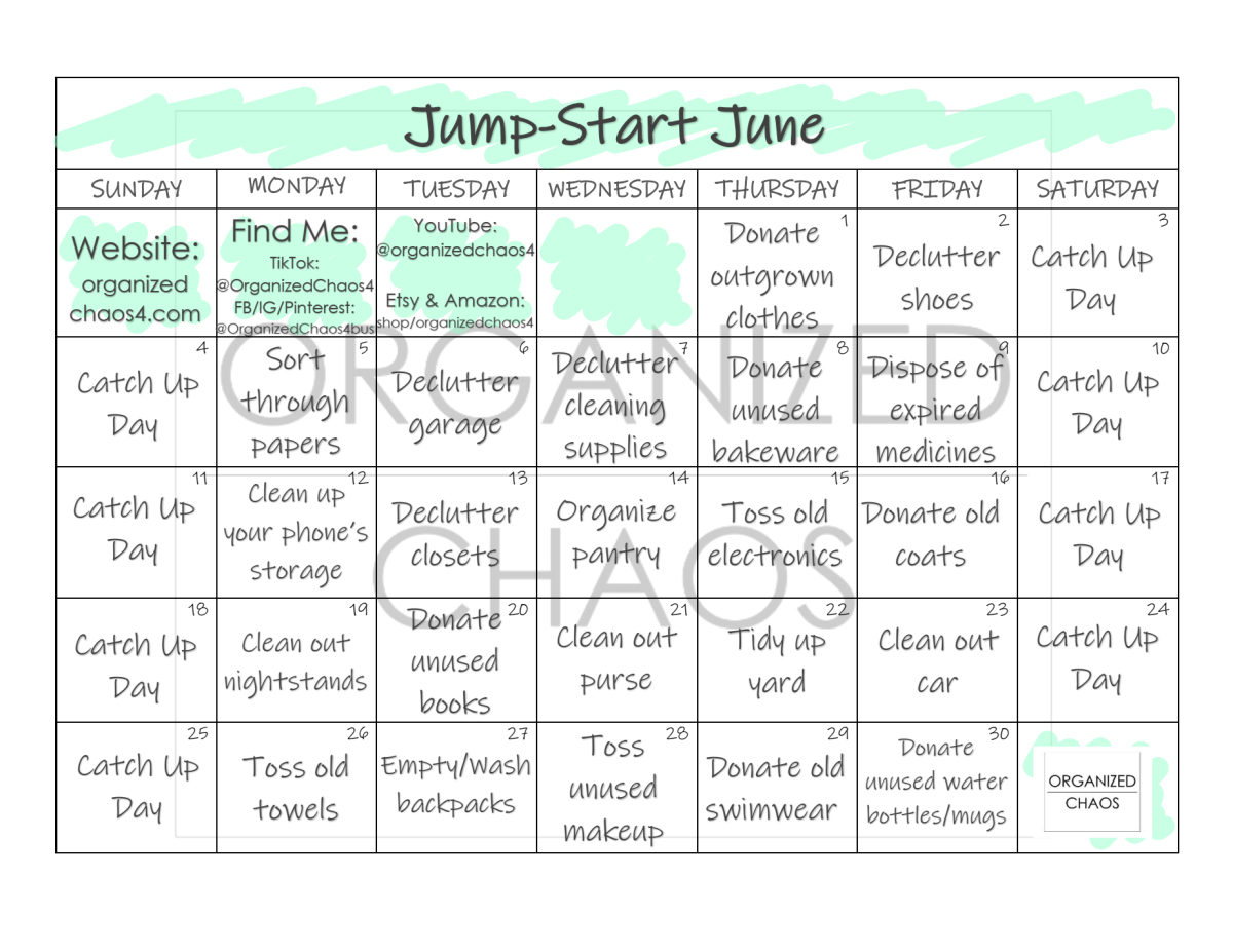 Jump-Start June – Organized Chaos