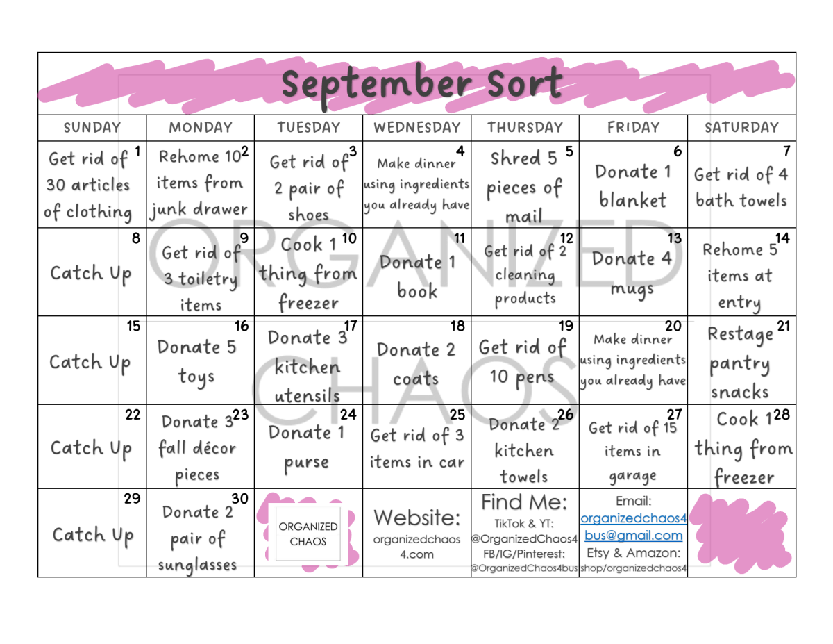September Sort – Organized Chaos