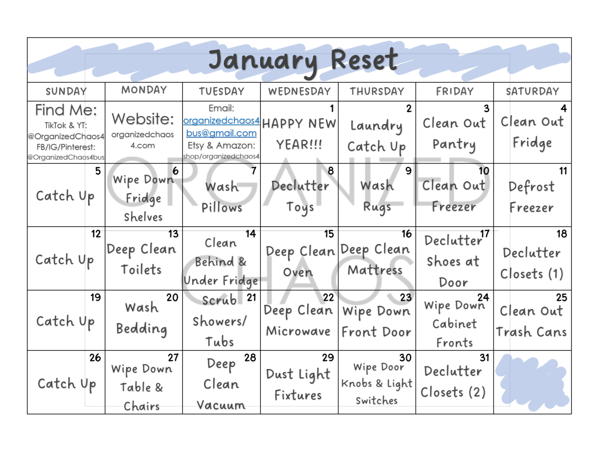 January Reset – Organized Chaos
